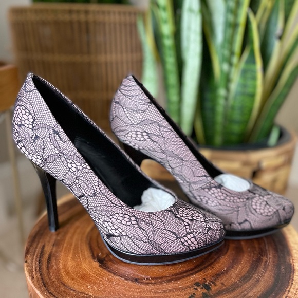 Michael Shannon | Shoes | Mps By Michael Shannon Lace Heels 7 | Poshmark